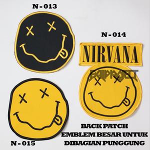 Promo BACK PATCH BAND NIRVANA PATCH BORDIR BESAR BISA di TEMPEL - N-015 ...