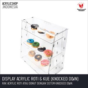 Jual DISPLAY ROTI / KUE / DISPLAY ACRYLIC / AKRILIK ETALASE / RAK ...