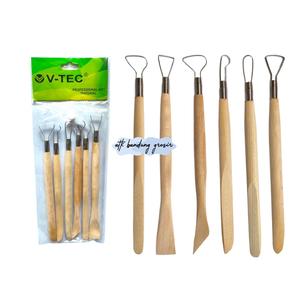 Jual Pisau Ukir Tanah Liat V-Tec Alat Clay Tool E0010 Set 6 Ukuran 8 ...