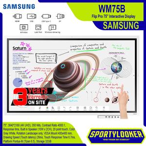 Jual Samsung Flip Pro 75" WM75B Interactive Flat Panel / Display ...