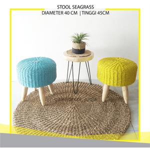 Jual STOOL SEAGRASS/ STOOL ANYAMAN/ KURSI ANYAMAN/ STOOL SEAGRASS BULAT ...