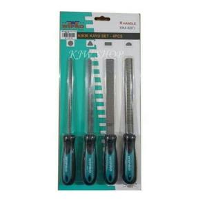 Jual Kikir Kayu 6" Set Kikir Patar Kayu 6" Set 4 pcs WIPRO Kikir Kayu ...