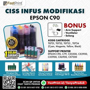 Jual CISS Infus Modifikasi Plus Tinta Printer Epson C90 C79 CX5500 ...