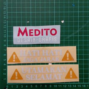 Jual Sticker Cutting Hati Hati Jaga Jarak / Utamakan Selamat - Kota ...
