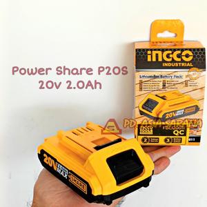 Jual Cordless Battery 20v Li-Ion 2.0Ah INGCO FBLI2001 Baterai Share ...