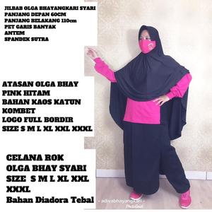 Jual STELAN OLAHRAGA BHAYANGKARI PINK HITAM CELANA DIADORA MODEL ROK ...