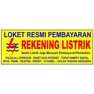 Jual CETAK SPANDUK BANNER KONTER PULSA PPOB LOKET RESMI PEMBAYARAN ...