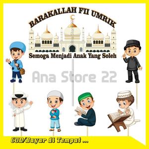Jual TOPPER CAKE HAPPY BIRTHDAY BARAKALLAH FII UMRIK KUE ULANG TAHUN ...
