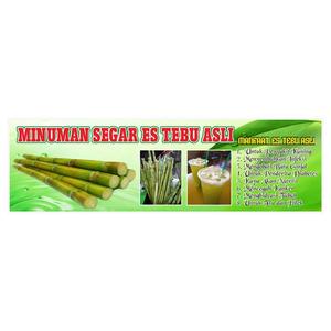 Jual Spanduk Promosi Minuman Segar Es Sari Tebu Murni Asli - Kab ...