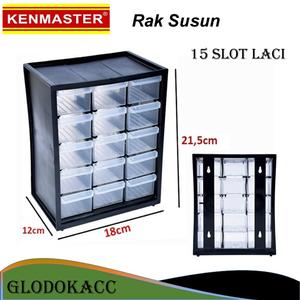 Jual New Tool Box 15 Drawes / Kenmaster Rak Mini Box Parts Organizer ...