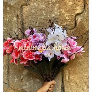 Jual MH - Bunga Anggrek Tangkai Plastik Daun Artificial Tanaman Hias ...