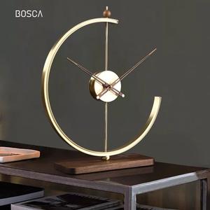Jual Bosca Living - Ginza Table Clock Jam Meja Metal Gold Mewah Diskon ...