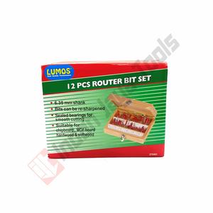 Jual LUMOS Router Bit Set 12 Pcs - Mata Profil Set Trimmer - Kota ...