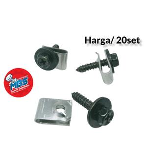 Jual baut klip m5 baut spakbor bamper dasbor pintu mobil drat kasar ...