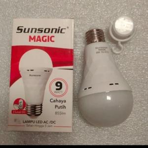 Jual Lampu Led Ac DC SUNSONIC MAGIC bulb lamp emergensi ajaib 7W 9W 12w ...