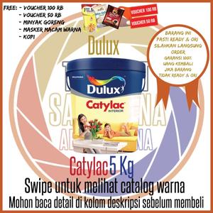 Jual TOKONYA ABDI CAT DULUX CATYLAC 5 KG PUTIH / 1501 / WARNA / CAT ...