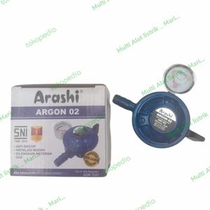 Jual Regulator gas Arashi Argon 02 meter SNI regulator kompor gas ...