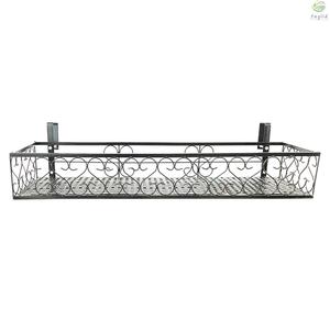 Jual Keranjang Rak Railing Bunga Gantung Besi Dengan Kait Pot Planter ...