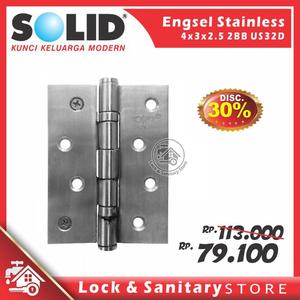 Jual Engsel Solid HSS SLD EK 17 4x3x2.5 2BB SN Engsel Pintu Stainless ...