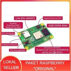 Jual Raspberry Pi CM4 Wireless 4G RAM Lite (no eMMC) and Kits - CM4 ...