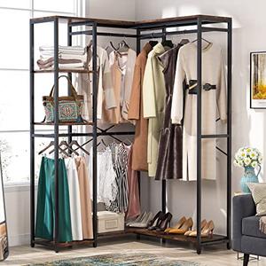Jual Tribesigns L-Shaped Clothes Rack for Corner, Heavy Duty - Jakarta ...