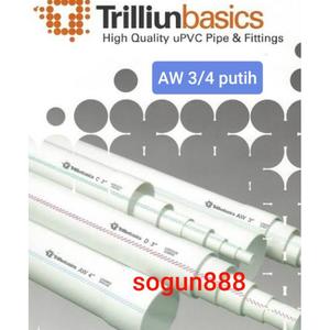 Jual Pipa Pvc Trilliun Aw 3 4 . Paralon. - Kab. Bekasi - JUAL TOKO ...