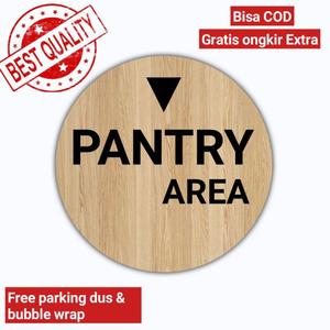 Jual LIMITED EDITION PAPAN TANDA "PANTRY AREA" PAPAN TULISAN, DEKORASI ...
