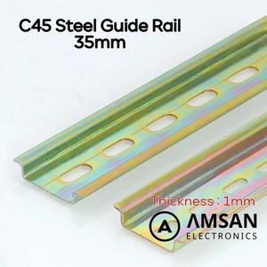 Jual C45 STEEL GUIDE RAIL 35MM DIN RAIL DUDUKAN MCB PANEL KONTROL 1MM ...
