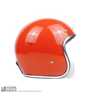 Jual Zulu Osiris Helmet Helm Orange Chrome Retro Half Face Vespa [Ready ...