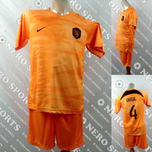 Jual Setelan Jersey Baju Sepak Bola Anak Kids Belanda Piala 2022 - 8 ...