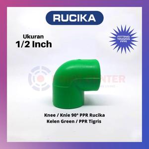 Jual TERBAIK KNEE KNIE KENI L PPR 1/2" 1/2 INCH 20MM ELBOW RUCIKA ...