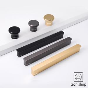 Jual Handle / tarikan laci / gagang lemari minimalis alu profile hitam ...