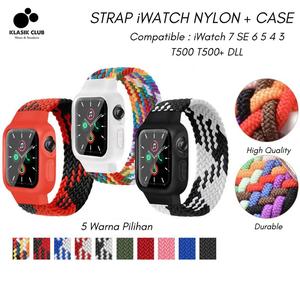 Jual Strap iWatch / T500 Plus Nylon Set Casing Pelindung Seri 3/4/5/6/7 ...