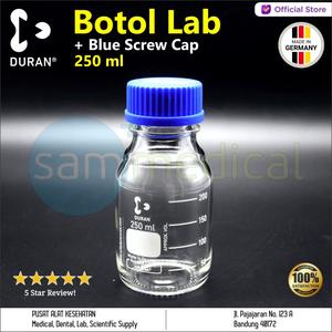 Jual Schott Duran Botol Lab Lab Bottle + Screw cap Biru - 250 ml - Kota ...
