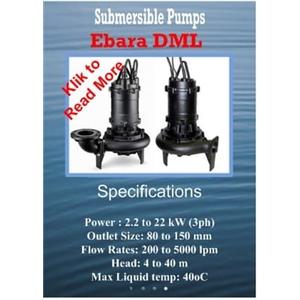 Jual EBARA POMPA SUBMERSIBLE PUMP D SERIES TIPE DL DF DML DS DVS - Kota ...