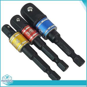 Jual Adaptor Mata Bor Elektrik Adapter Extension Bits Hex 1/4 3/8 1/2 3 ...