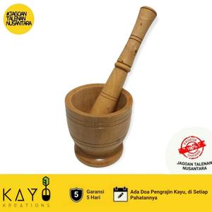 Jual ALAT TUMBUK KAYU TRADISIONAL LUMPANG KAYU DIAMETER 12CM - Kota ...