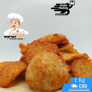 Jual [1Kg] Keripik Basreng Bulat Pedas / basreng koin | Hamba Snack ...