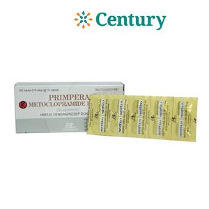 Jual PRIMPERAN TABLET 10 MG 1 STRIP ISI 10 TABLET / METOCLORPRAMIDE ...
