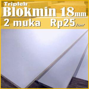 Jual BLOKMIN 18mm 2 Muka Harga /cm (Triplek Putih 2 sisi) - Kab. Bogor ...
