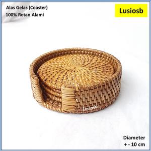 Jual ALAS GELAS ROTAN / ALAS GELAS / ALAS ROTAN / RATTAN COASTER - Kab ...