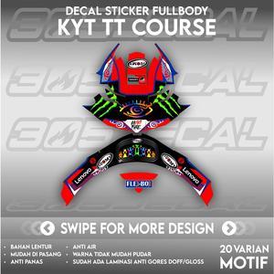 Jual Sticker decal helm KYT TT Course TTC motif suomy pecco all size ...