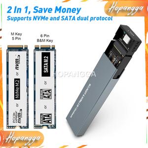 Jual M.2 NVME NGFF SATA Case Enclosure 10 Gbps 2280 USB 3.1 Aluminum ...