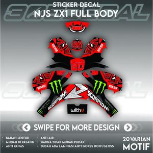 Jual DECAL HELM NJS ZX1 MOTIF MOTOGP FABIO QUARTARARO V1 - Kab ...