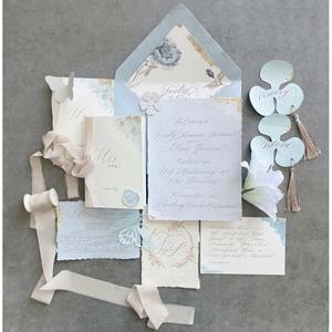 Jual Set Wedding Stationary suite Keepsake Monogram Calligraphy ...