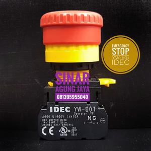 Jual EMERGENCY PUSH BUTTON IDEC YW-E01 EMERGENCY STOP 22MM IDEC - Kota Surabaya - Cosskkuunshop ...
