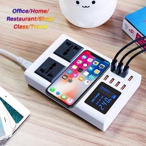 Jual Multi Port Charger Bridge Quick Charger 3.0 Wireless 8 Port USB ...