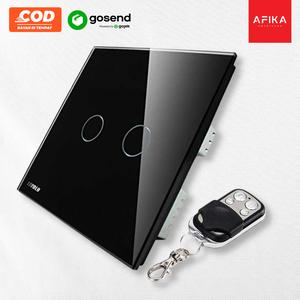 Promo Saklar Lampu Luxury Touch Screen Layar Sentuh LED 1/2/3 Switch ...