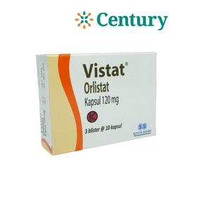 Jual VISTAT 120MG 1 STRIP 10 TAB / OBESITAS/TERAPI BERKELEBIHAN BERAT ...