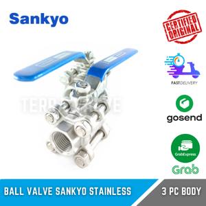 Jual Ball Valve Stainless Sankyo 3PC 3/4" - Jakarta Barat - Terratech ...